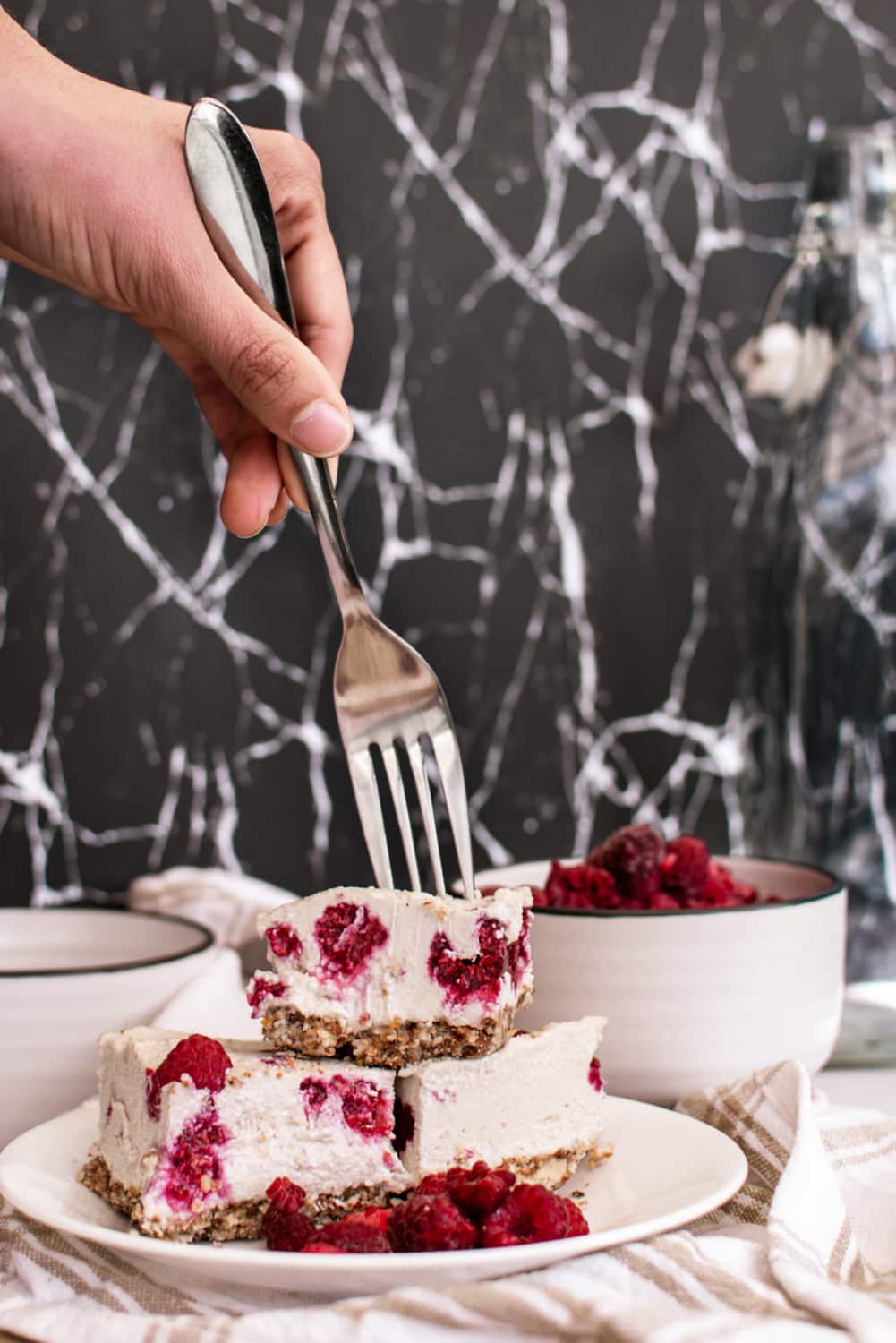 Raw Raspberry Cheesecake [Vegan, No Bake] - Plant Prosperous