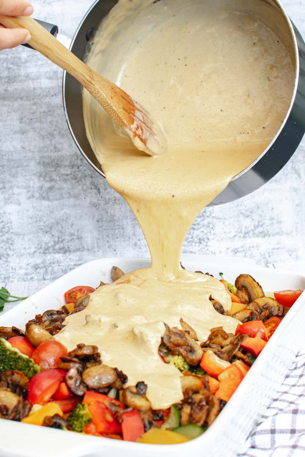 Easy Vegetable Cheese Bake [Vegan] - Plant Prosperous