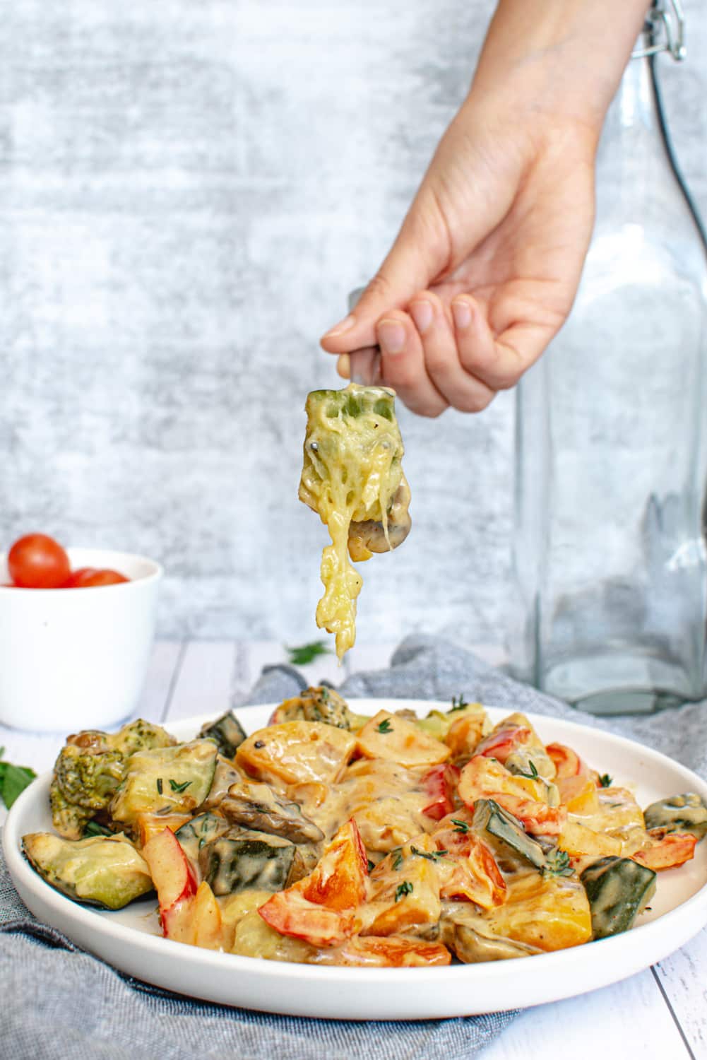 Easy Vegetable Cheese Bake [Vegan] - Plant Prosperous